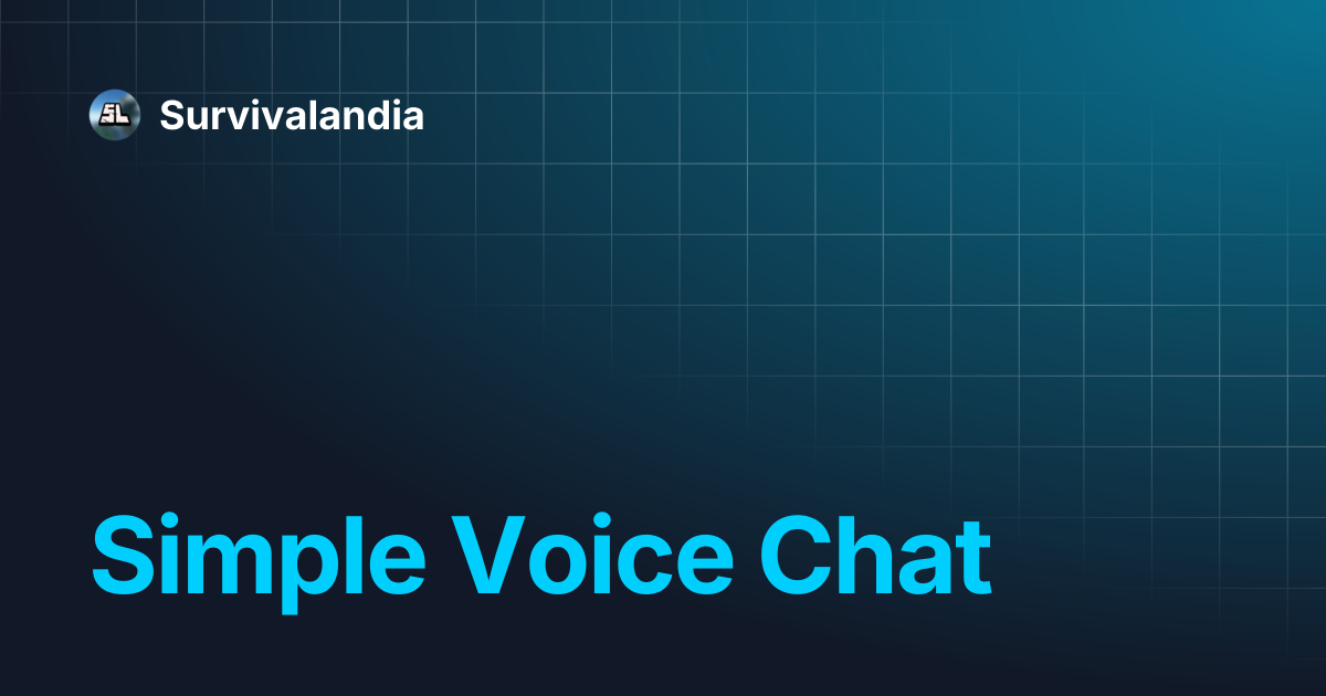Simple Voice Chat | Survivalandia
