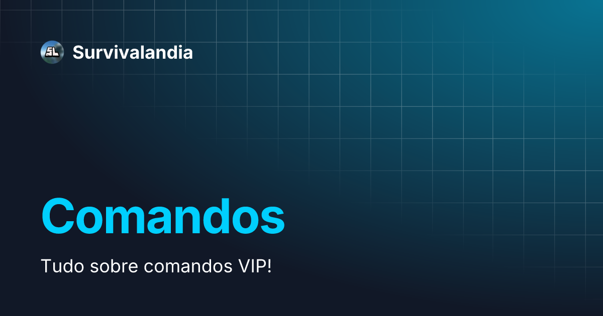 Comandos | Survivalandia